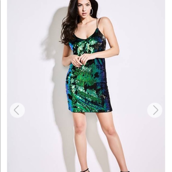 Guess | Dresses | Guess Marlee Sequin Slip Dress | Poshmark